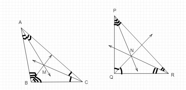 Draw an obtuse angled triangle and a right angled - Tutorix