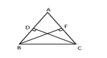 In the given figure angle BDC and angle BFC are ri - Tutorix