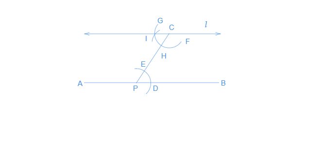 Draw a line say AB take a point C outside it Throu - Tutorix